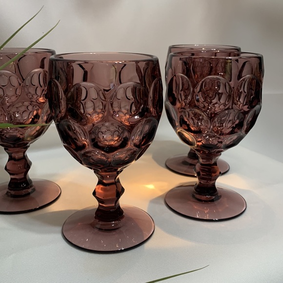 Imperial Glass | Dining | Rare Mcm Amethyst Imperial Glass Honeycomb ...